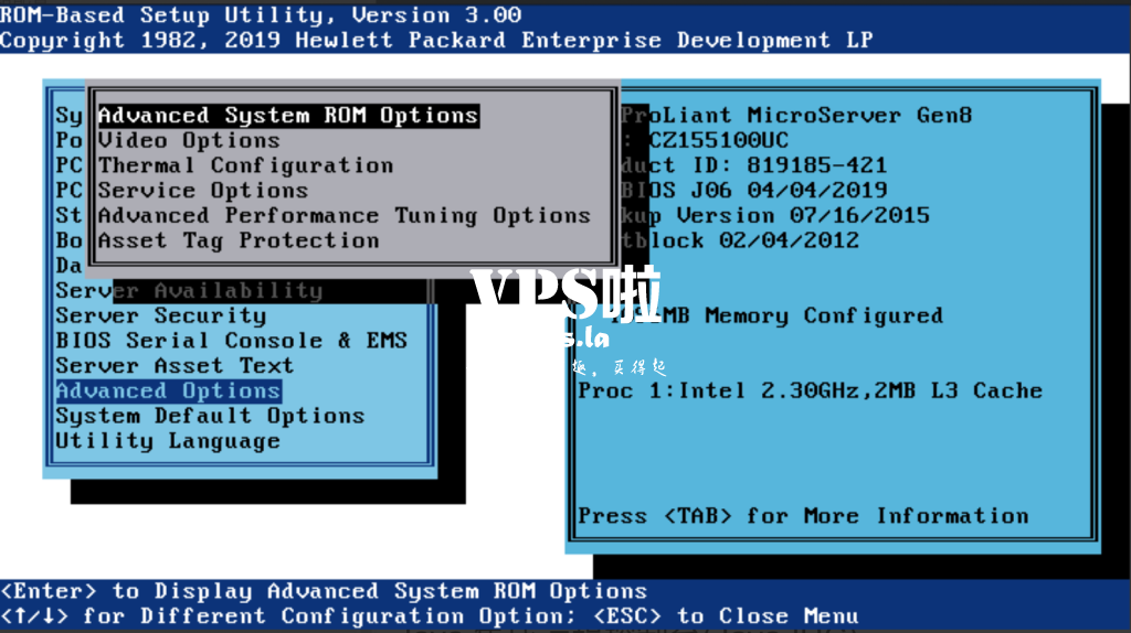 HP ProLiant MicroServer Gen8通过iLO在线升级BIOS - VPS啦