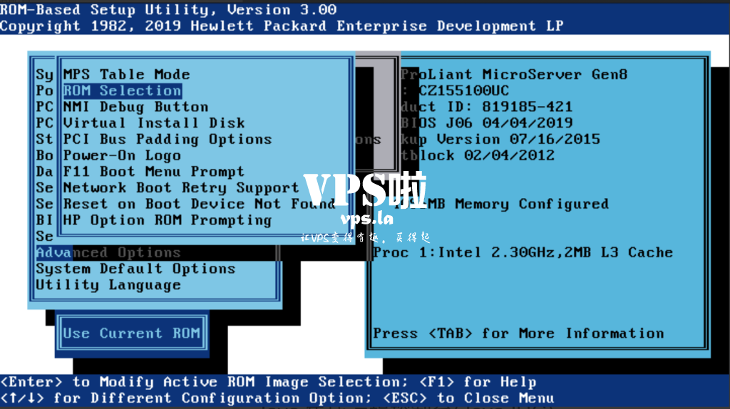 HP ProLiant MicroServer Gen8通过iLO在线升级BIOS - VPS啦